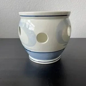 Delft | Accents | Handpainted Delft Holland Crocus Bowl Planter ...